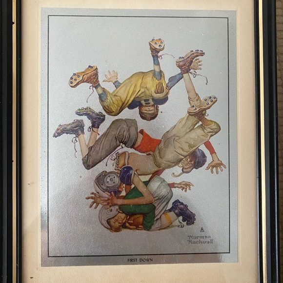 Norman Rockwell | Art | Norman Rockwell First Down | Poshmark